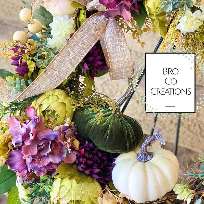 Purple Fall Wreath - Etsy