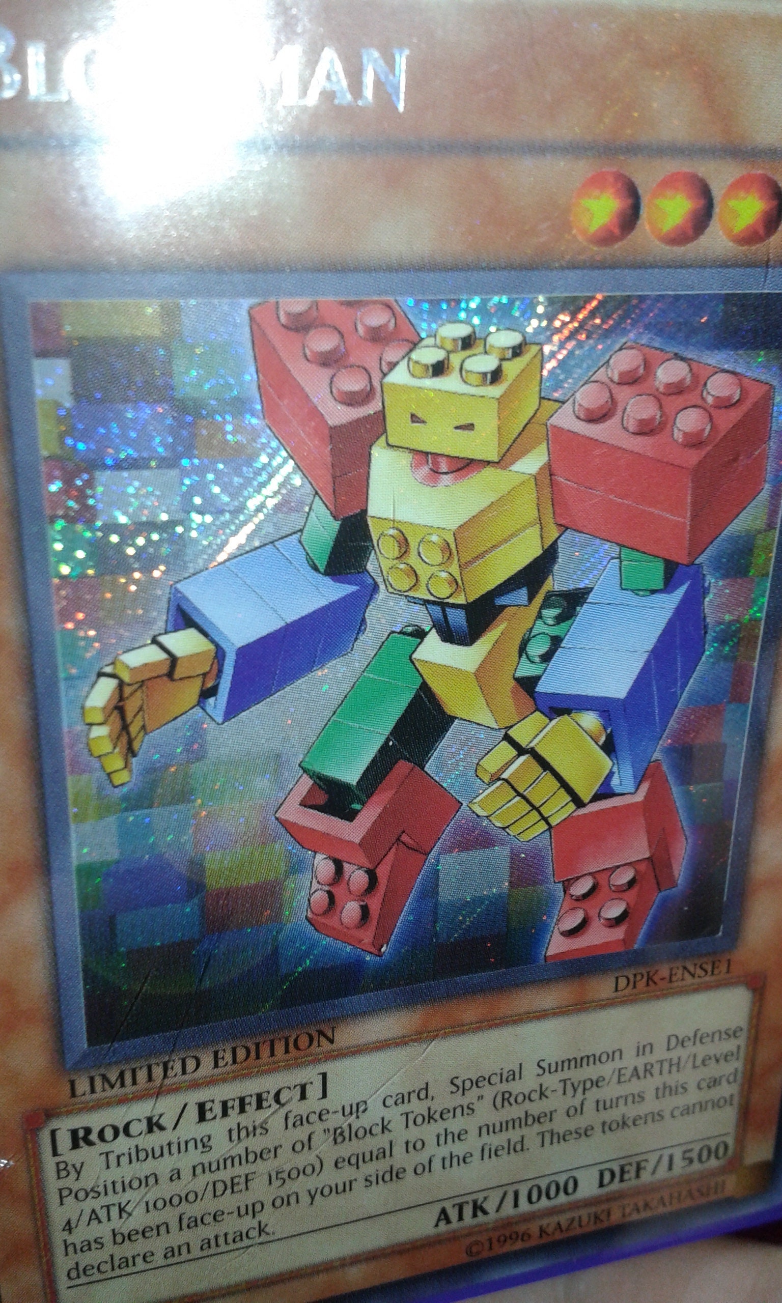 Blockman Limited Edition DPK-ENSE1 Yu-gi-oh Card - Etsy