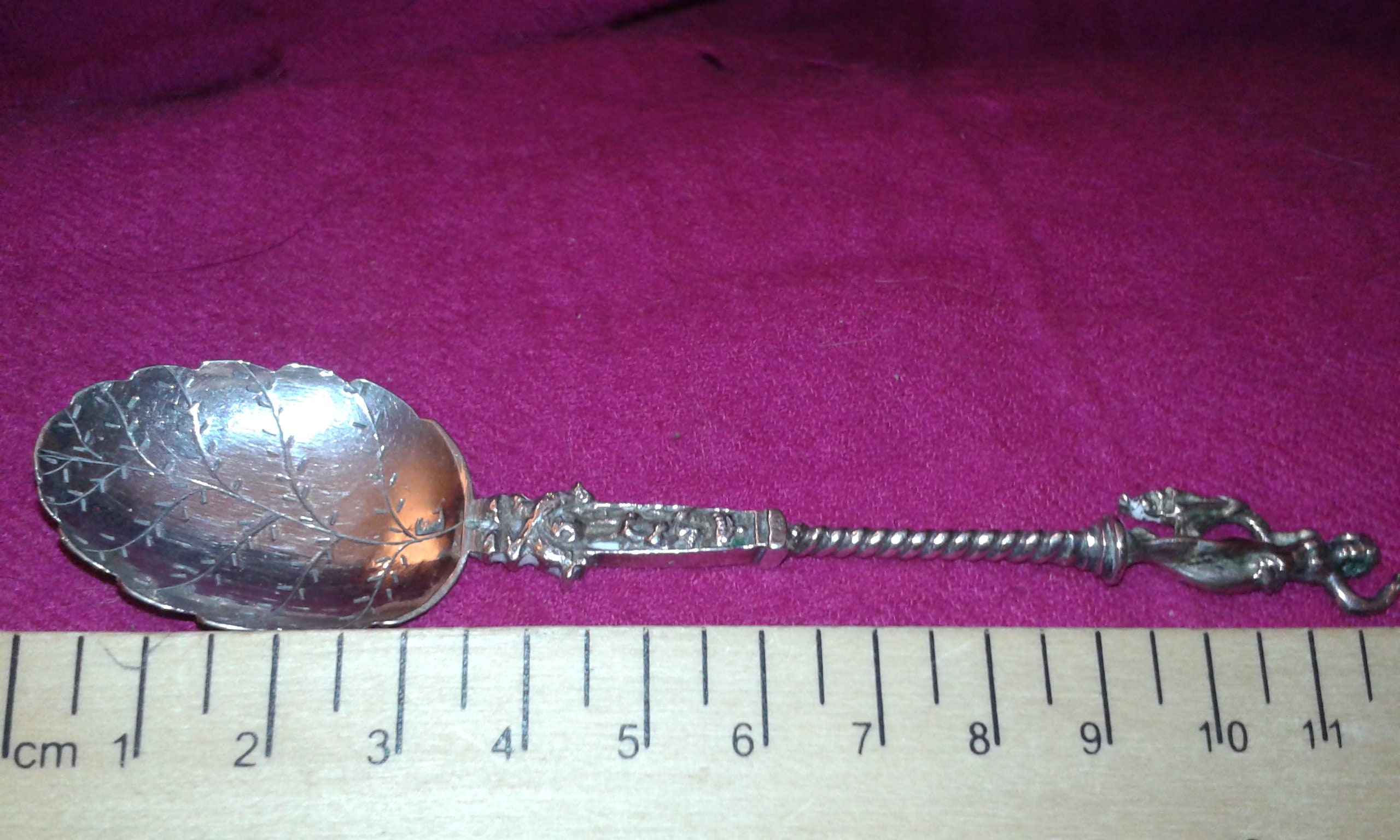 Antique Victorian to Art Nouveau Dancing Woman Finial Solid Sterling ...