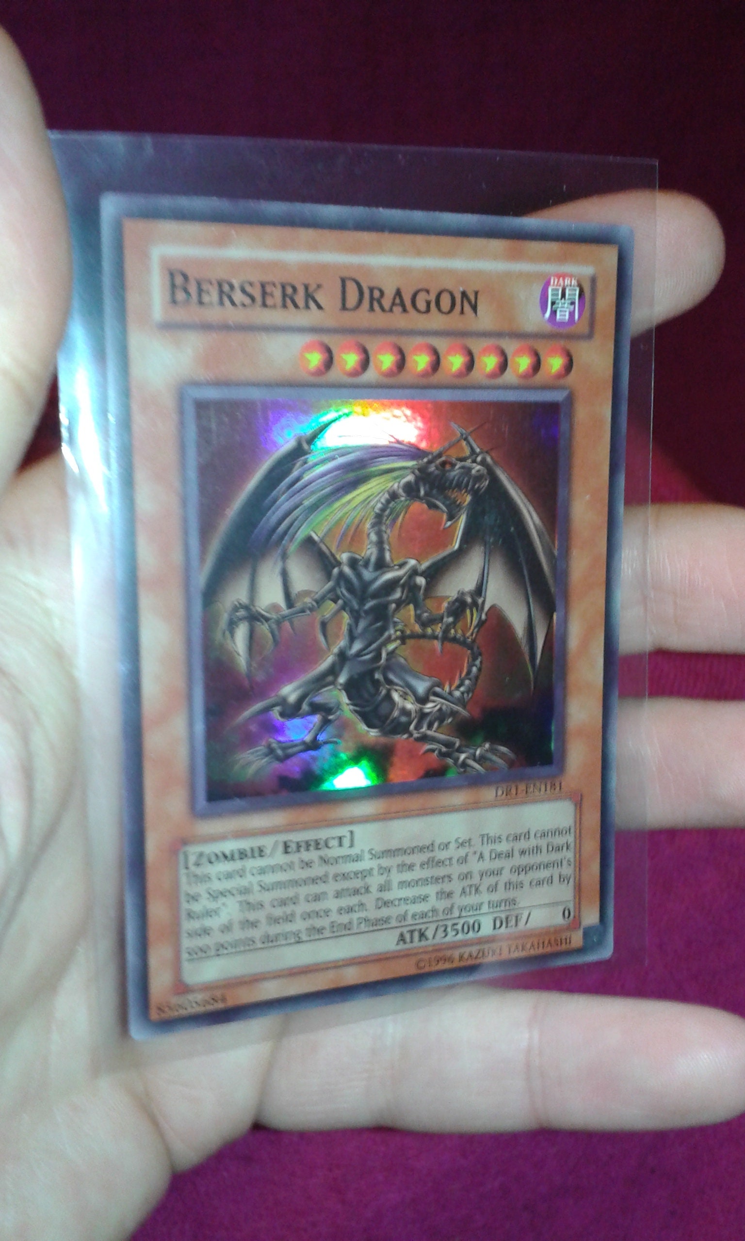 BERSERK DRAGON DR1-EN181 Yugioh Card Holo Shiny Trading Card Playing ...