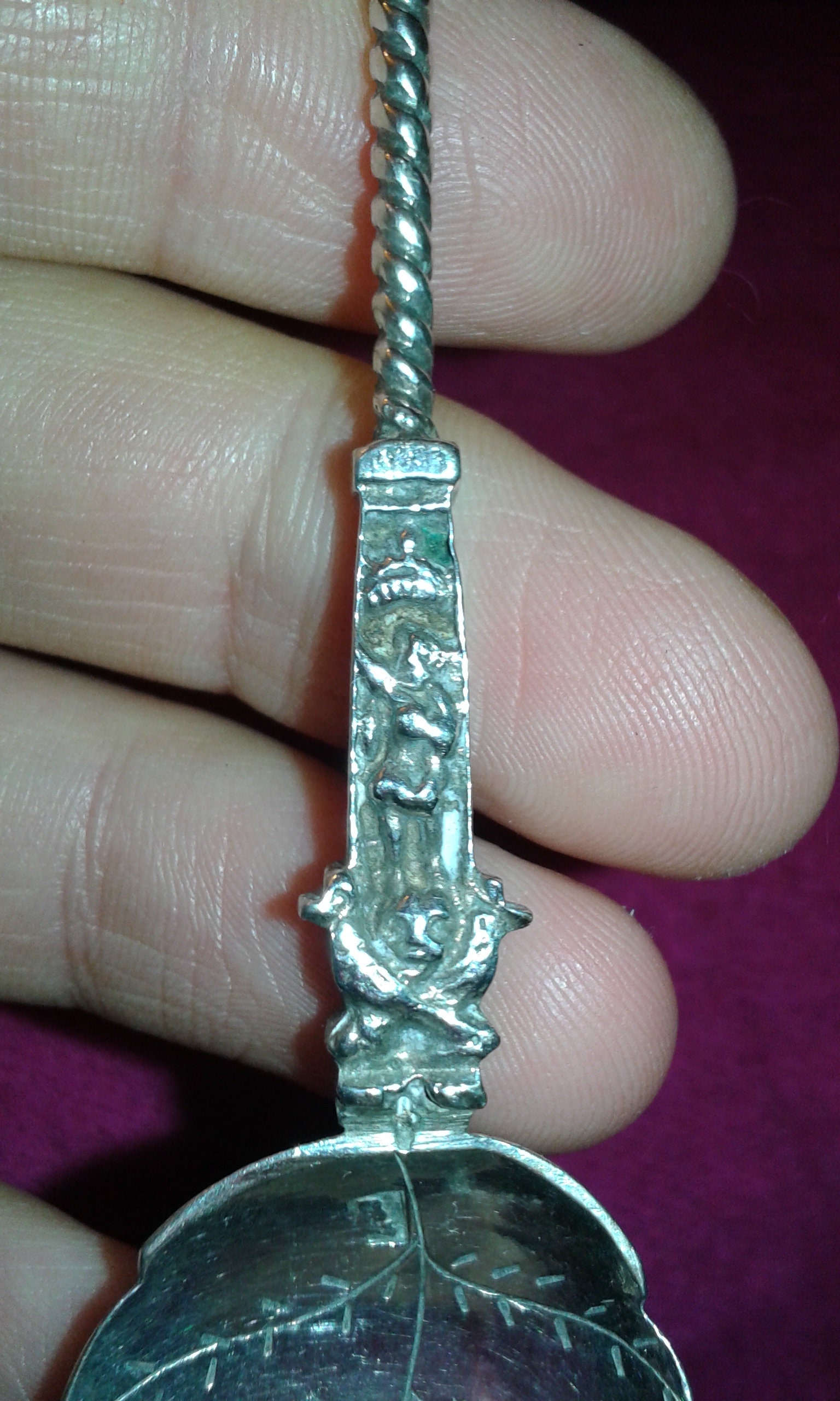 Antique Victorian to Art Nouveau Dancing Woman Finial Solid Sterling ...