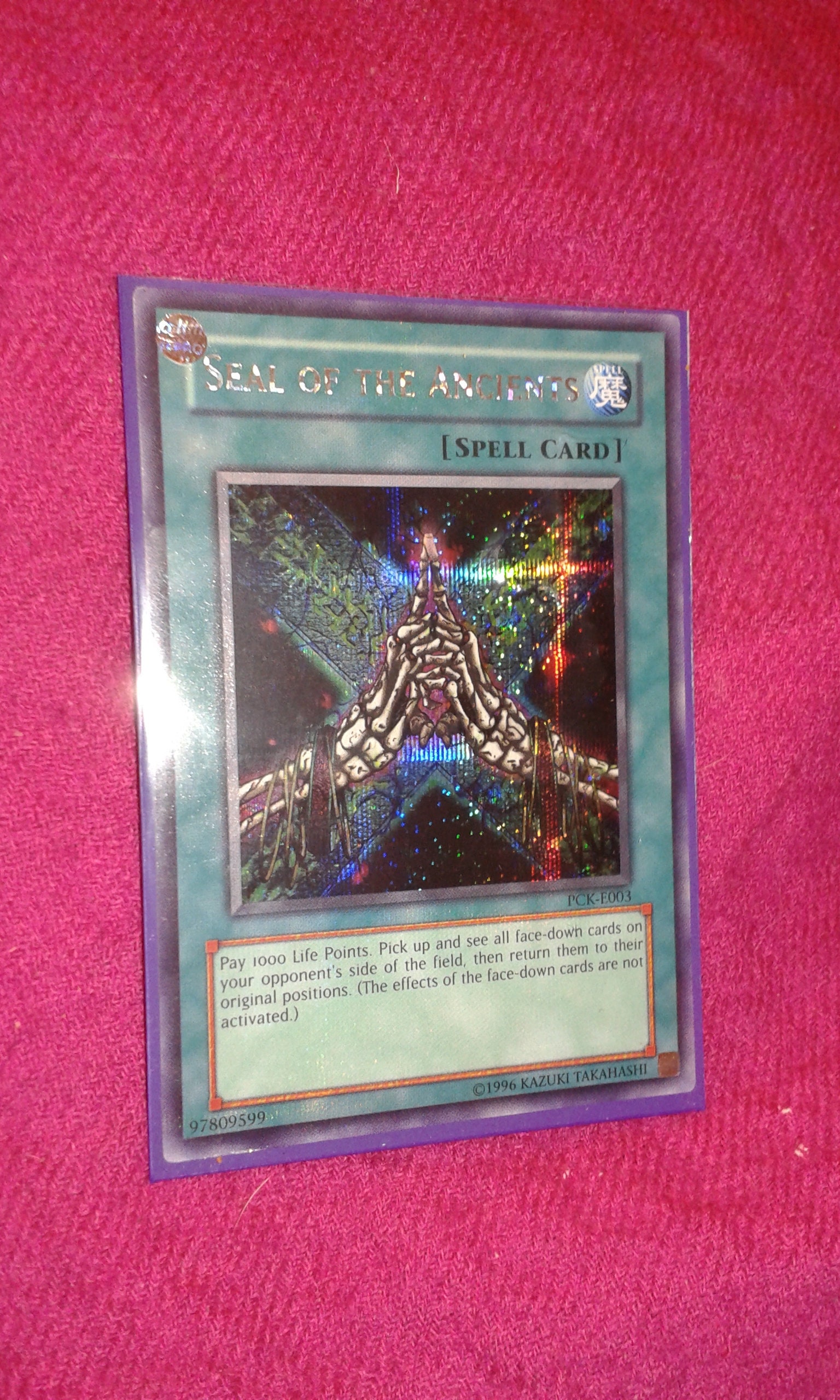 Seal of THE Ancients PCK-E003 Yugioh Card Holo Shiny Trading Card ...