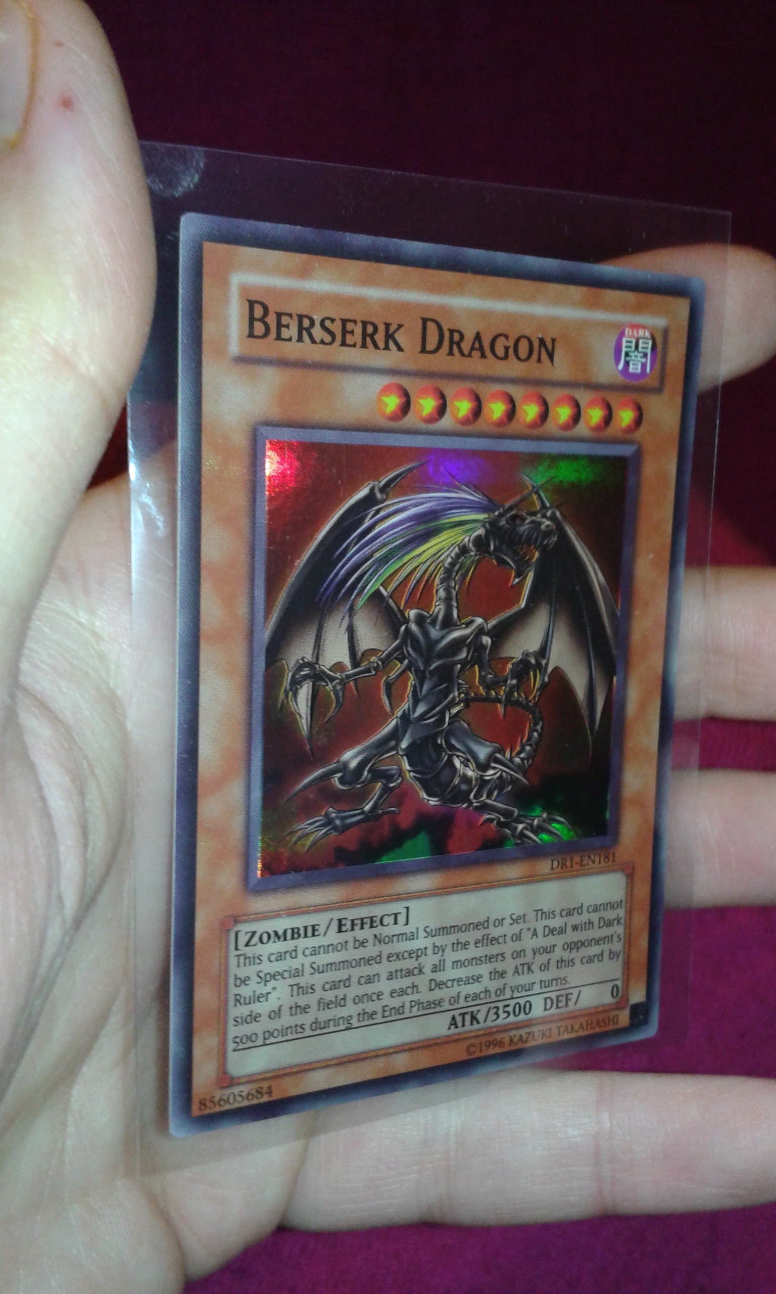 BERSERK DRAGON DR1-EN181 Yugioh Card Holo Shiny Trading Card Playing ...