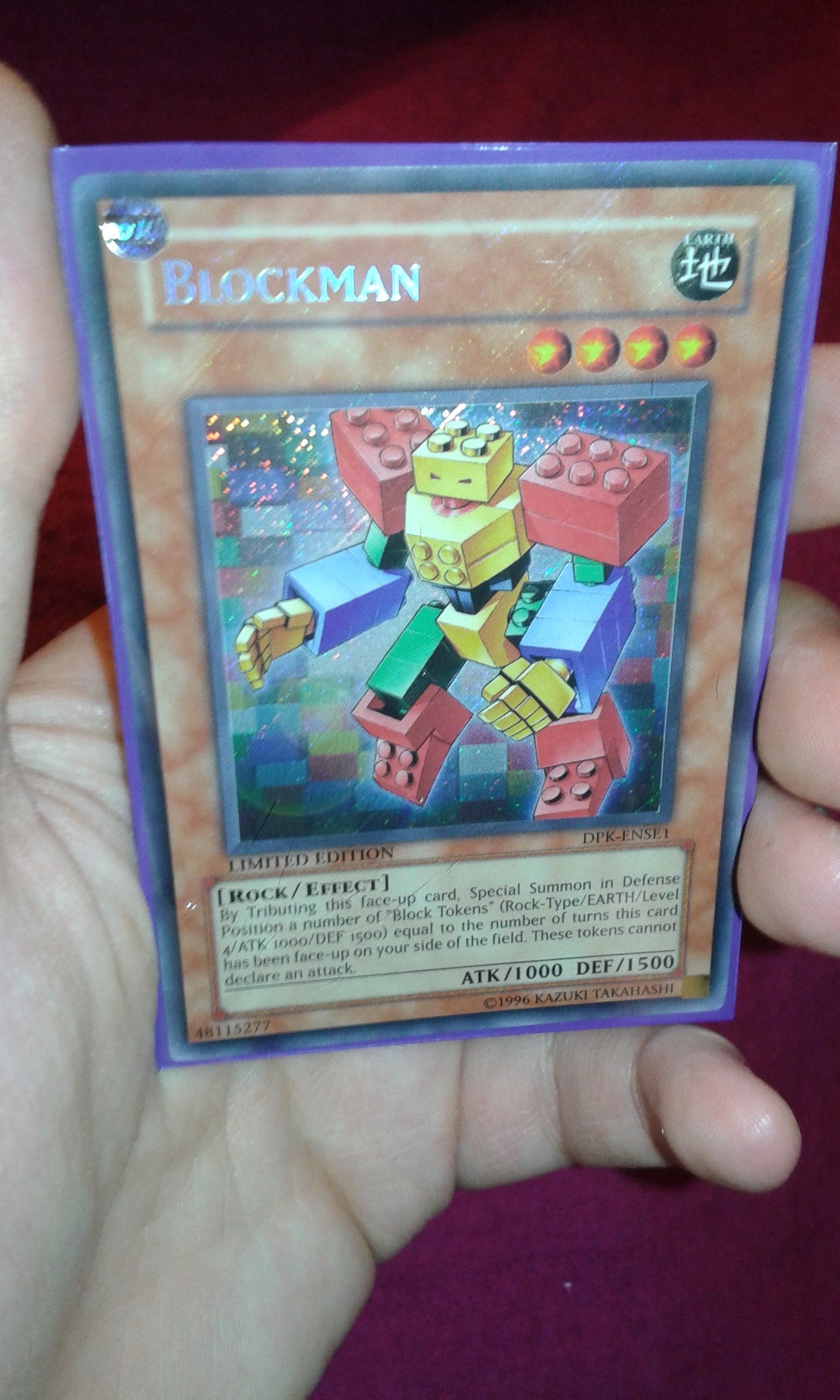 Blockman Limited Edition DPK-ENSE1 Yu-gi-oh Card - Etsy