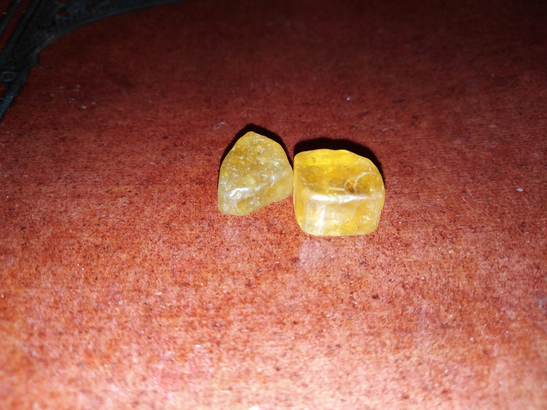 Brazilian Imperial Topaz Rough Material Transluscent Pieces Cuboid and ...