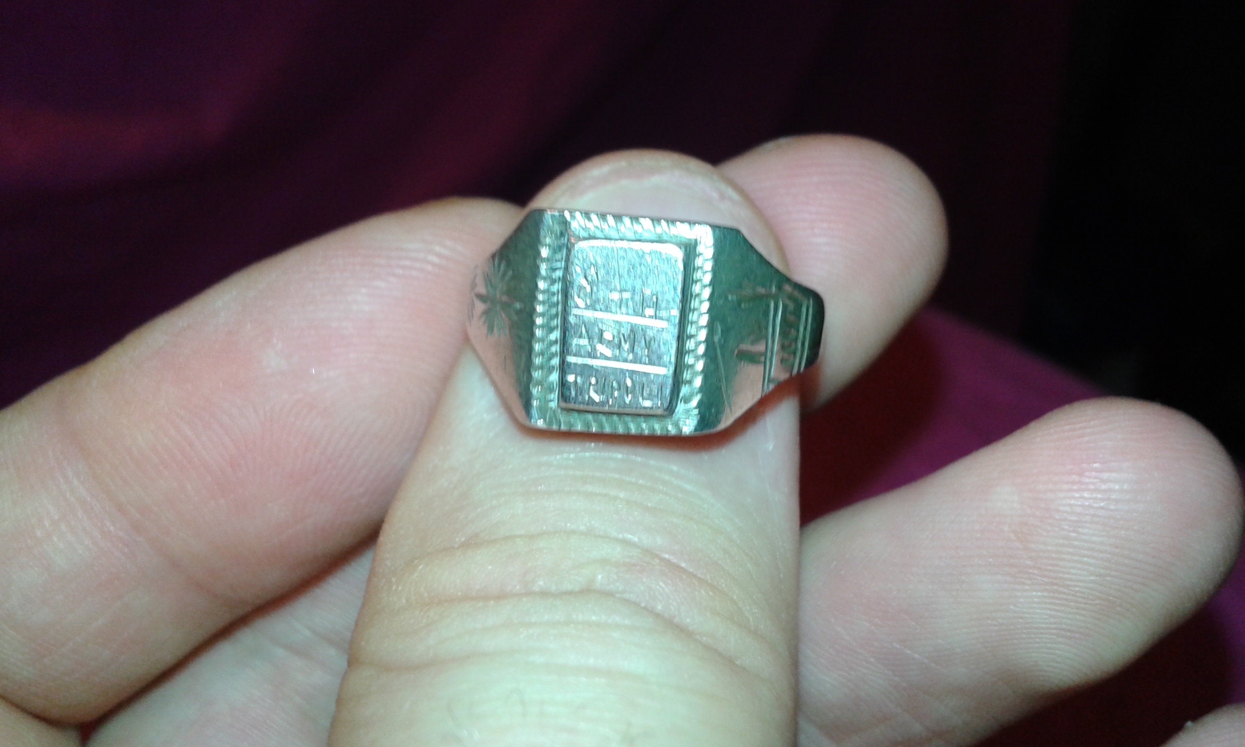 WW2 8th Army Brigade Solid .800 Silver 9ct Gold Womens Ring - Etsy