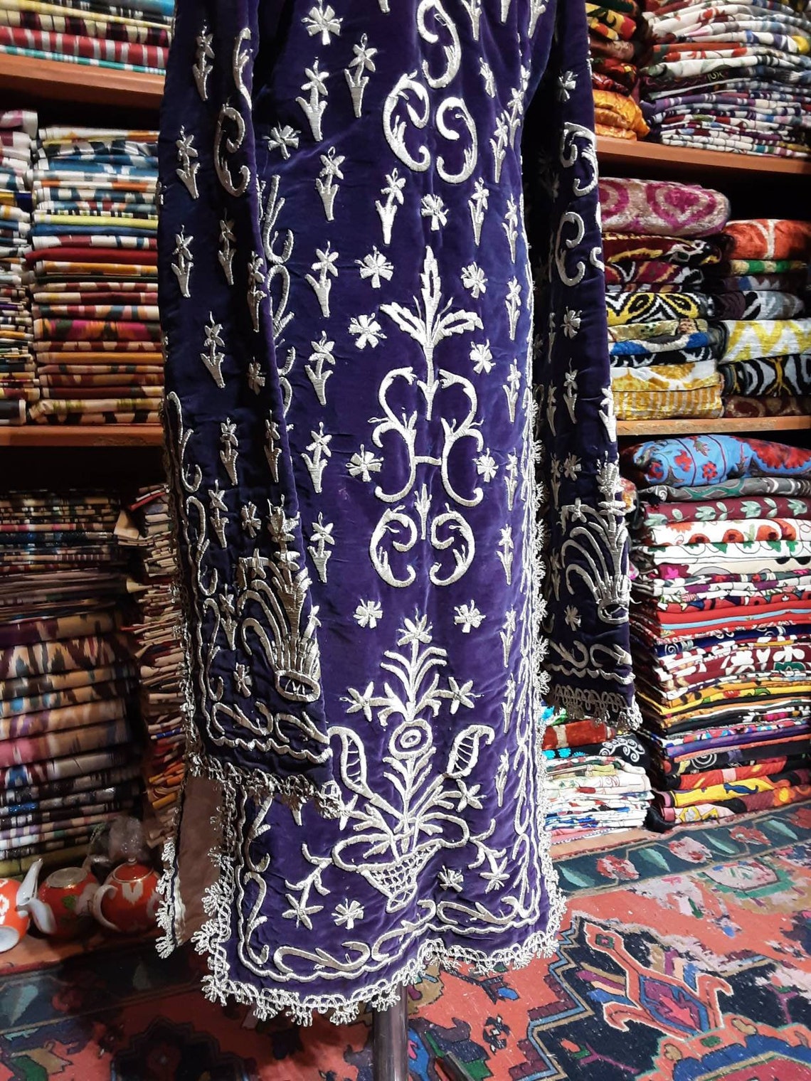 Antique Ottoman Sirma Bindalli Uc Etek Fashion Velvet Gold Sırma ...