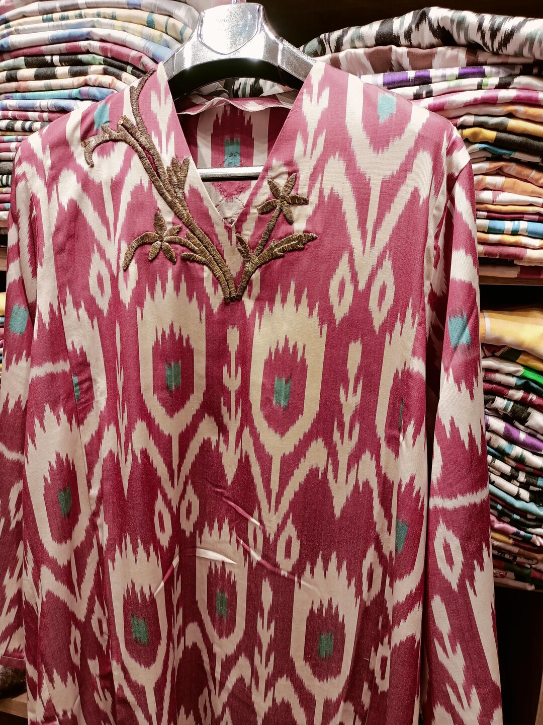 The Unique Touch of Silk Ikat Dress - Etsy