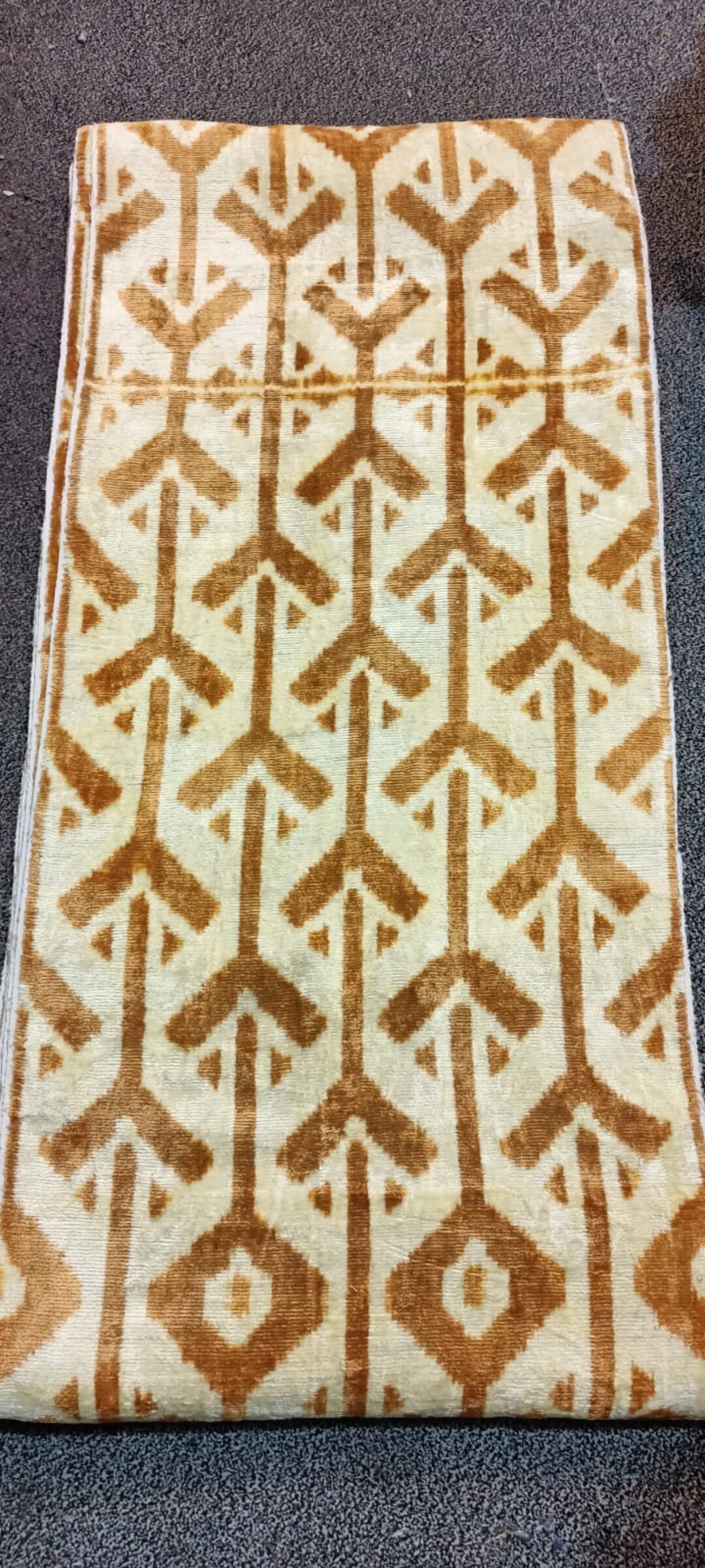 Colorful Ikat Velvet Fabric Handwoven Ikat Fabric Handmade Ikat Fabric ...