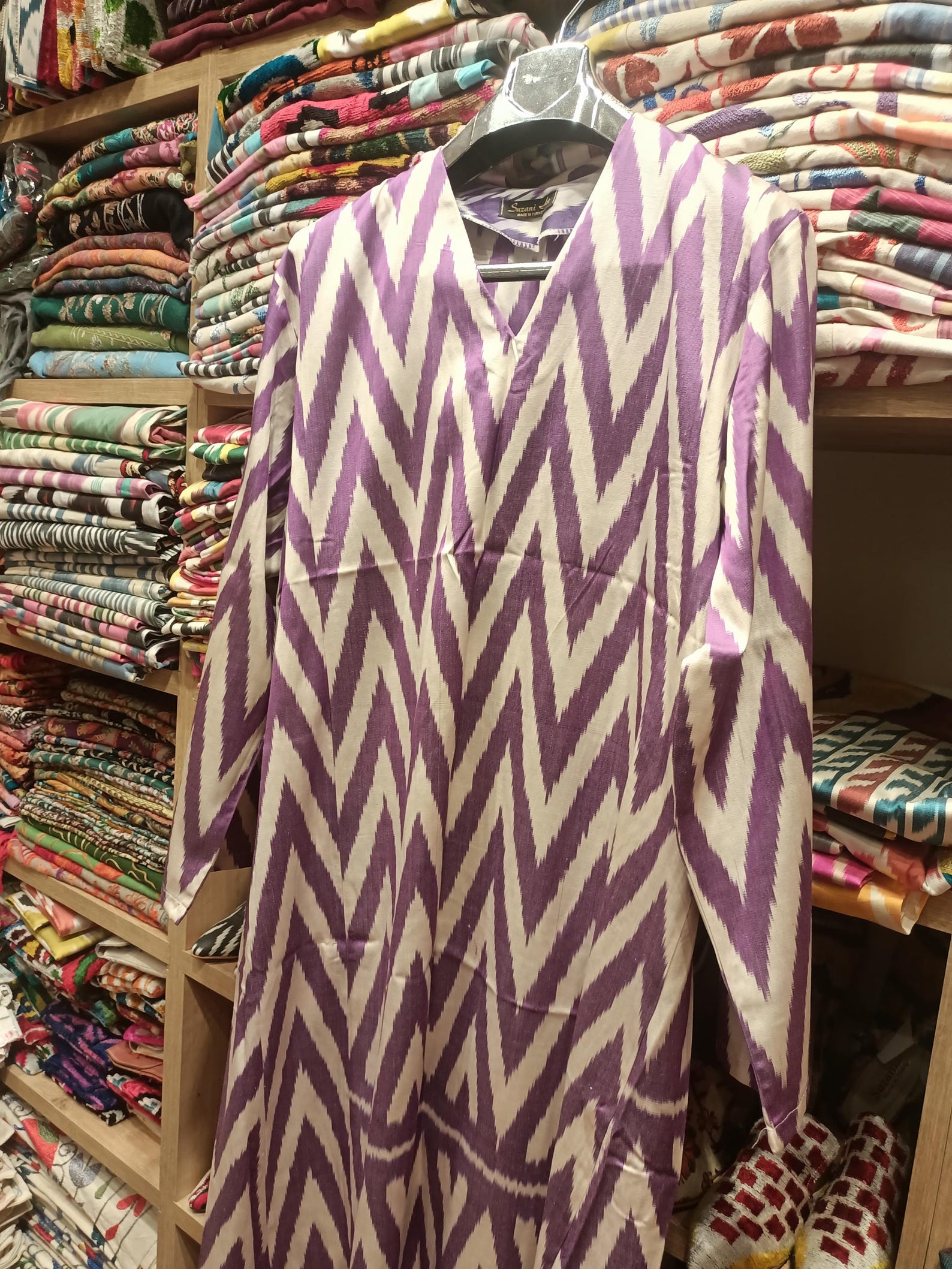 Uzbek Silk Ikat Dress Boho Textiles Handwoven by Loom - Etsy