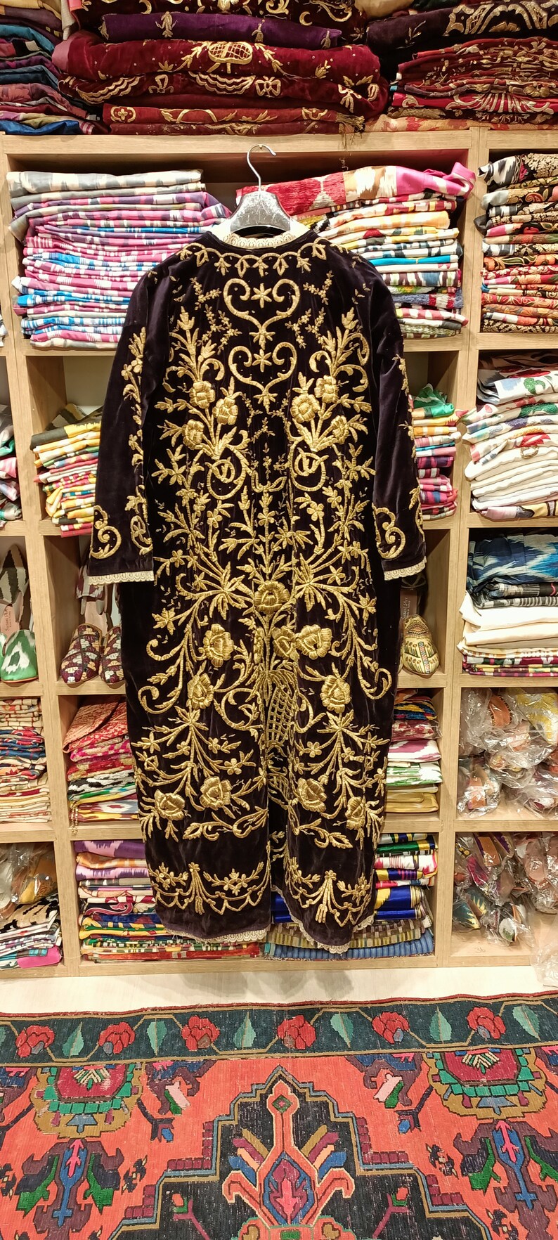 Antique Ottoman Sirma Bindalli Uc Etek Fashion Velvet Gold Sırma ...