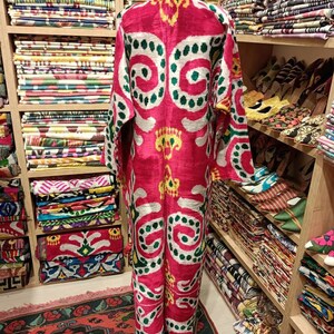 Uzbek Silk Velvet İkat Handwoven Kimono,silk Velvet, Kimono, Handwoven ...