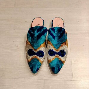 Silk Ikat Slippers and Velvet Ikat Silippers Are Handmade - Etsy