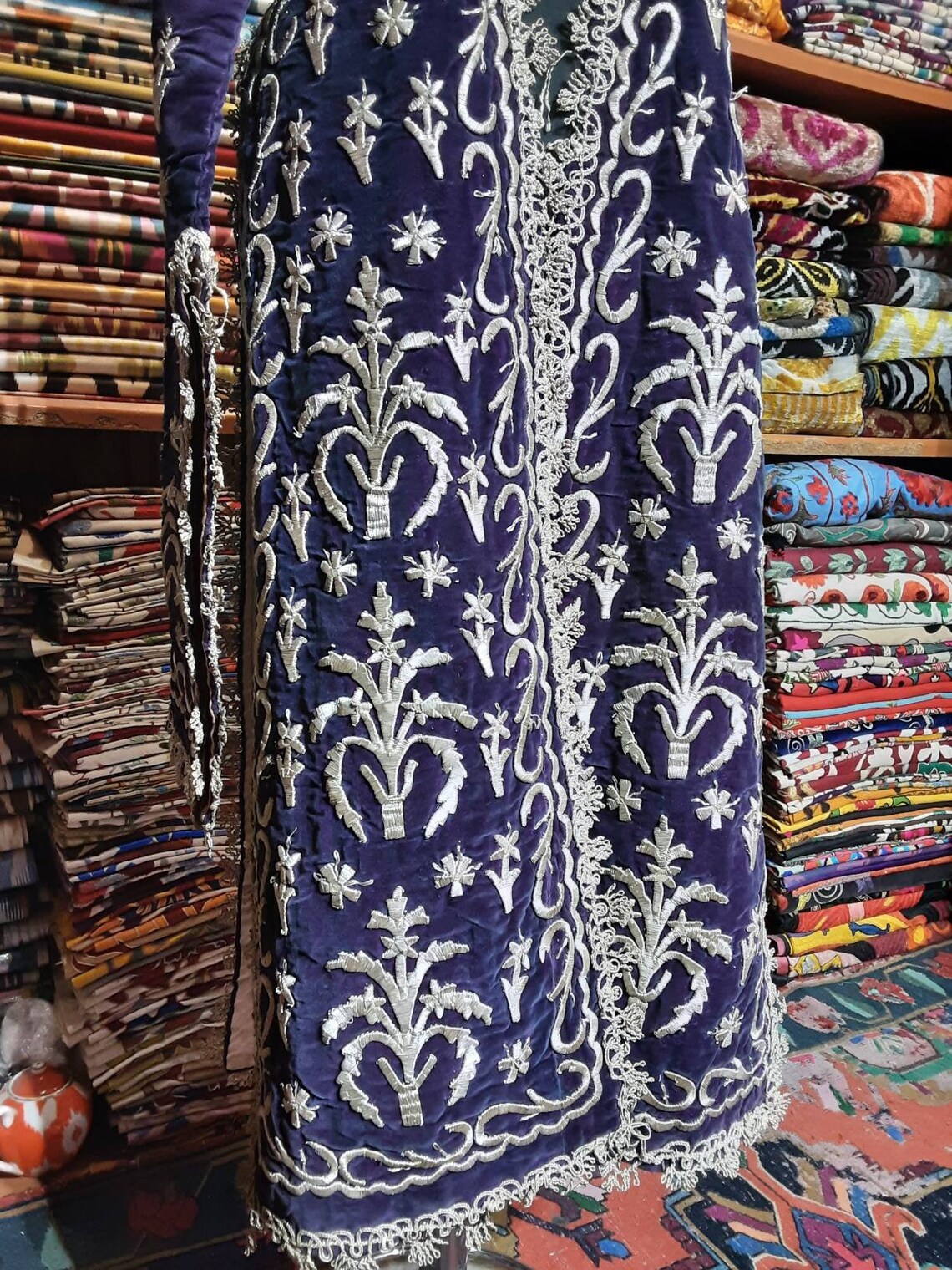 Antique Ottoman Sirma Bindalli Uc Etek Fashion Velvet Gold Sırma ...