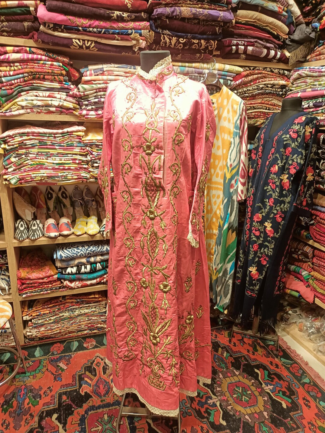 Antique Ottoman Sirma Bindalli Uc Etek Fashion Velvet Gold Sırma ...