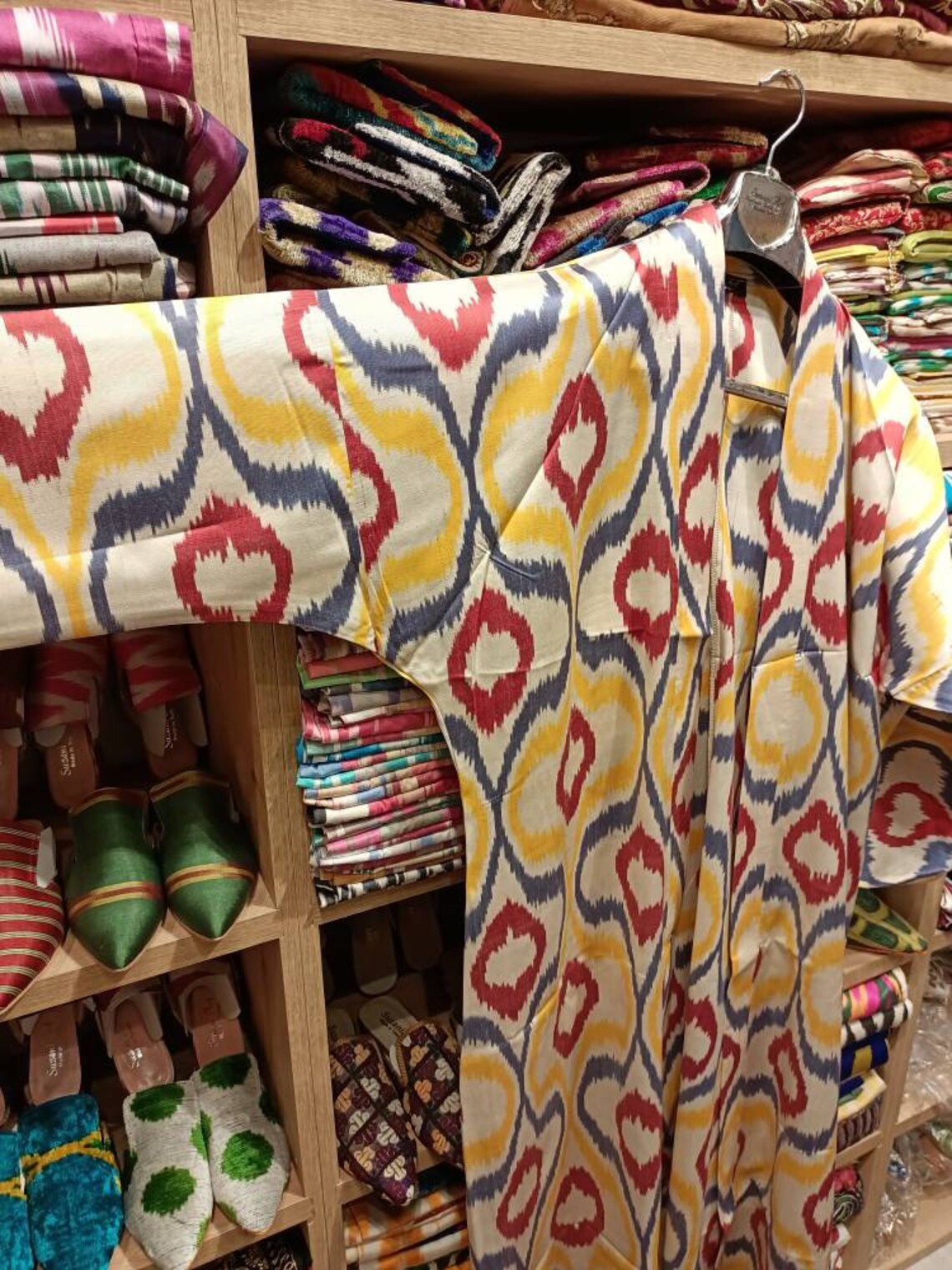 Uzbek Silk Ikat Kimono Boho Textiles Handwoven by Loom - Etsy