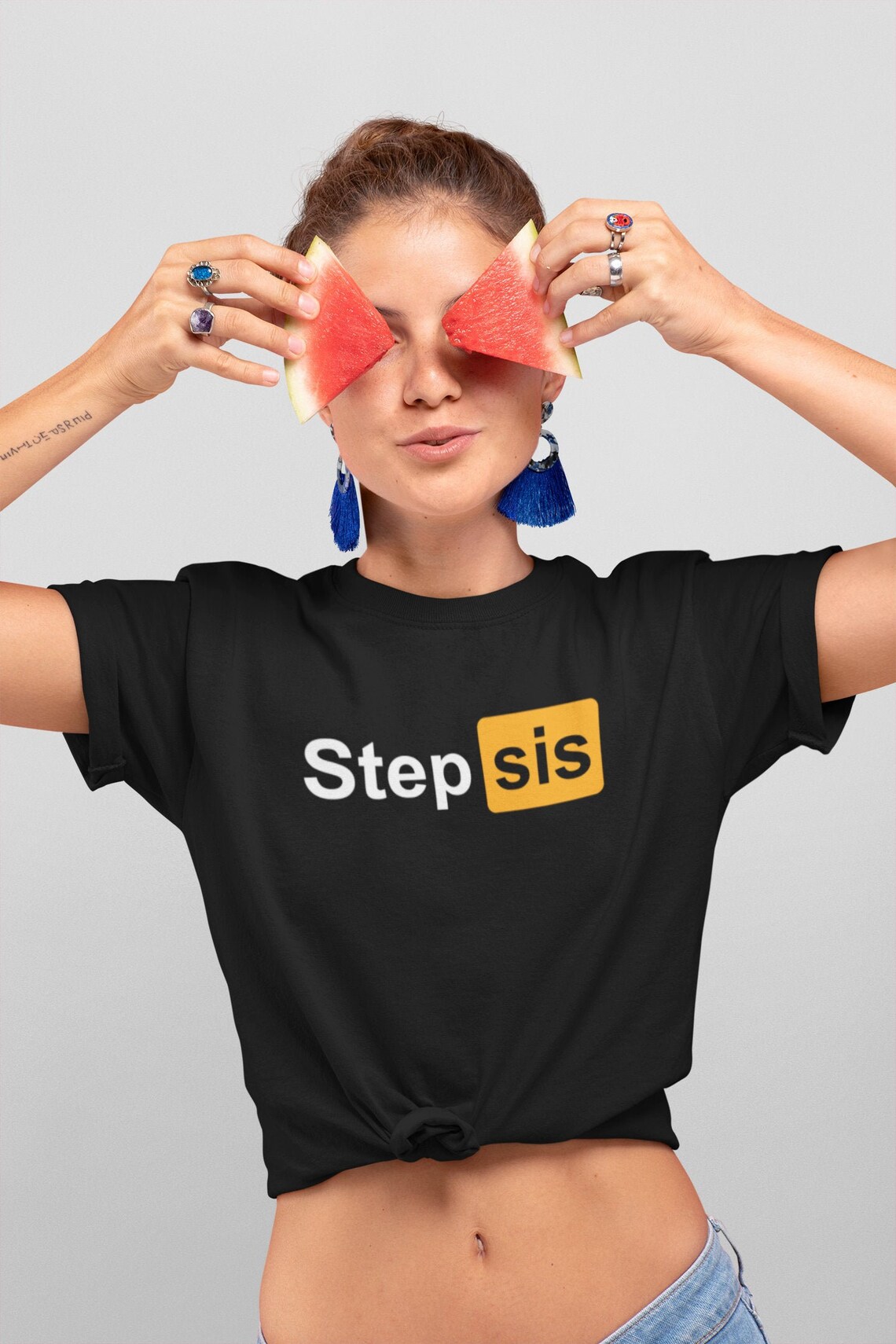 Step Sis T Shirt Unisex Funny Party Tshirt Funny Sassy Etsy