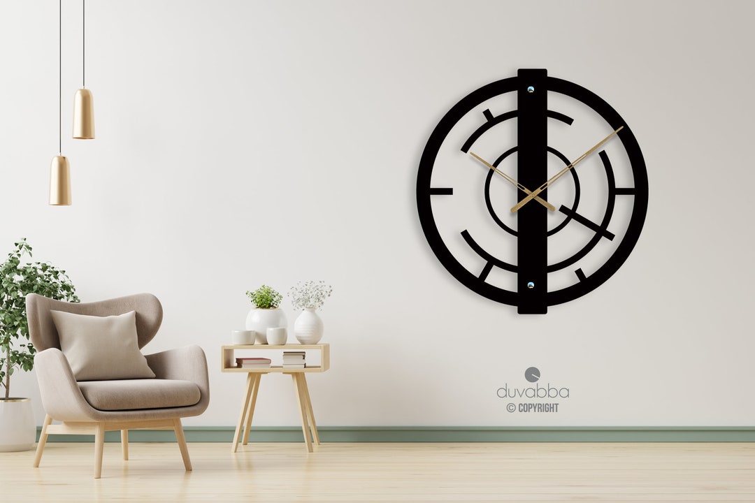 Modern Minimalist Wall Clock, Metal Wall Clocks Large, Wall Clock ...