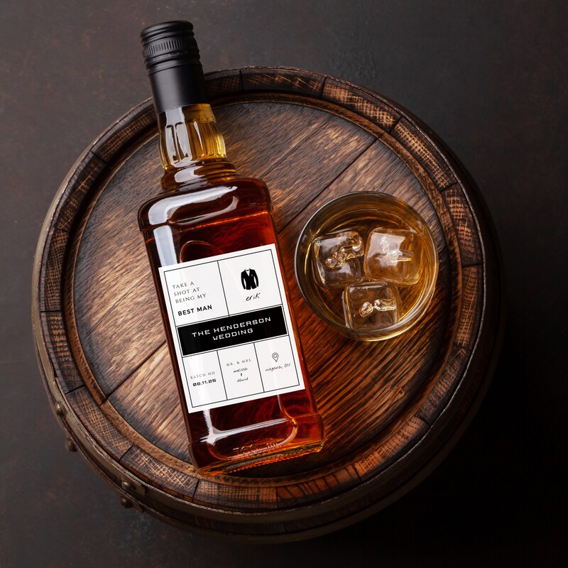 Whiskey Bottle Label - Etsy