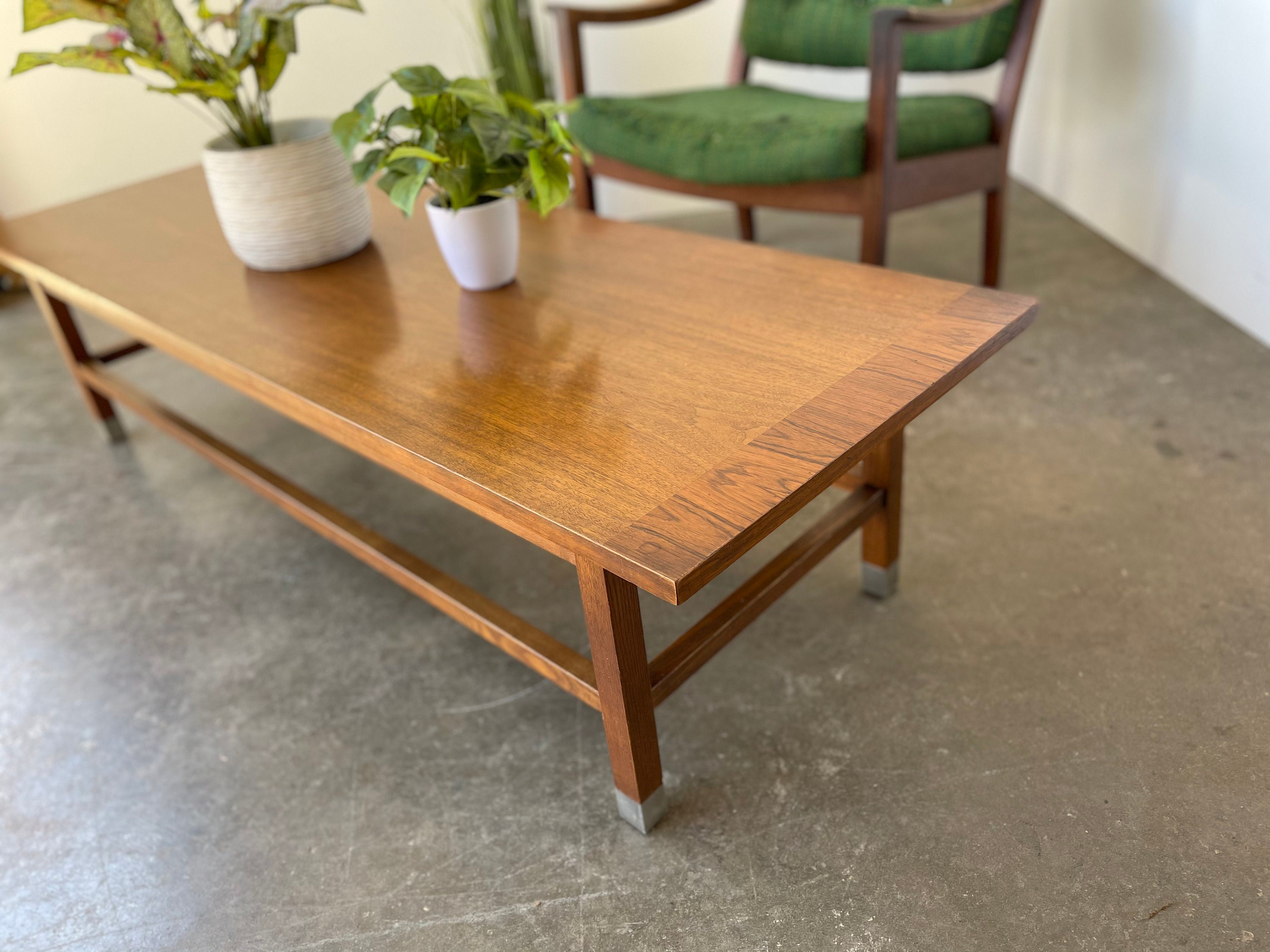 Elegant Mid Century Stanley Coffee Table - Etsy
