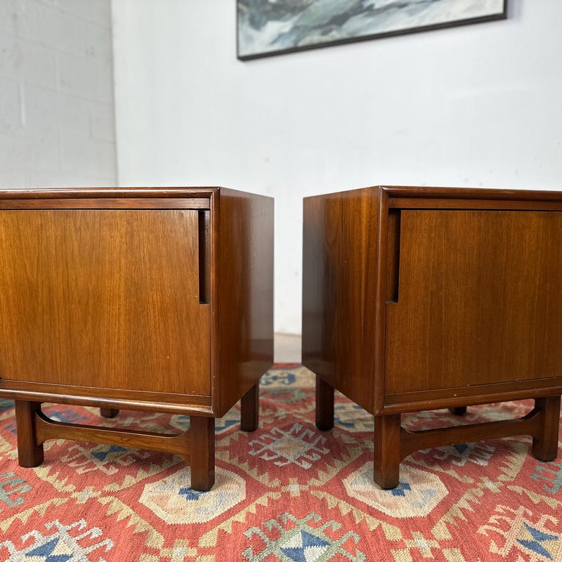Walnut Nightstand - Etsy