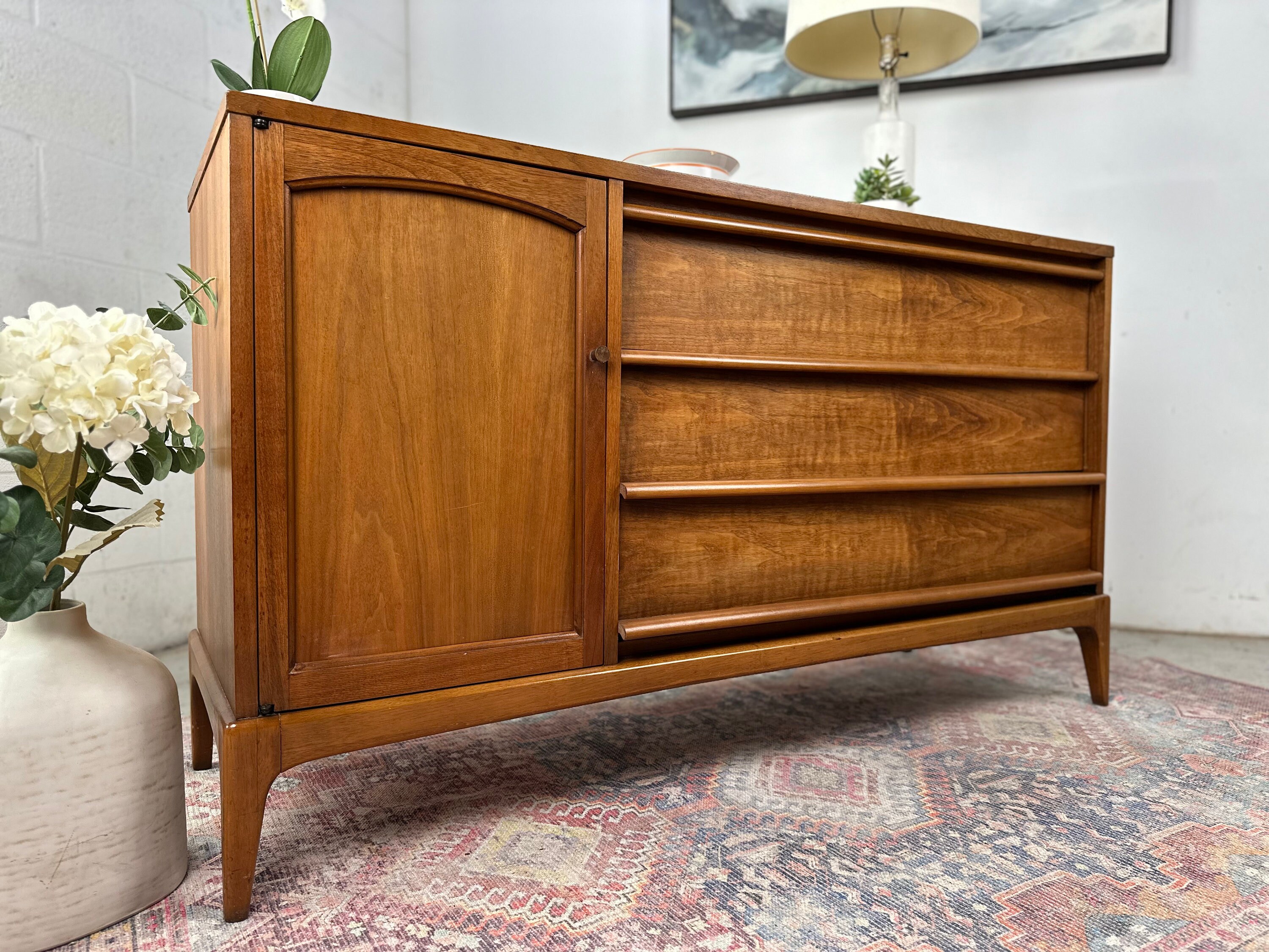 Sleek Mid-century Modern Lane Rhythm Buffet TV Stand Bar - Etsy