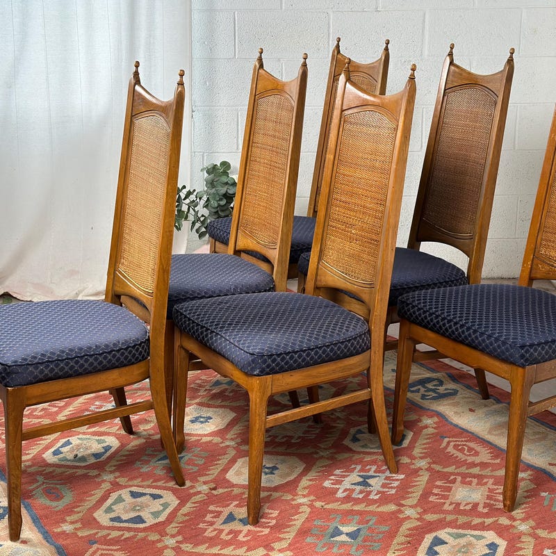 High Back Cane Chair - Etsy