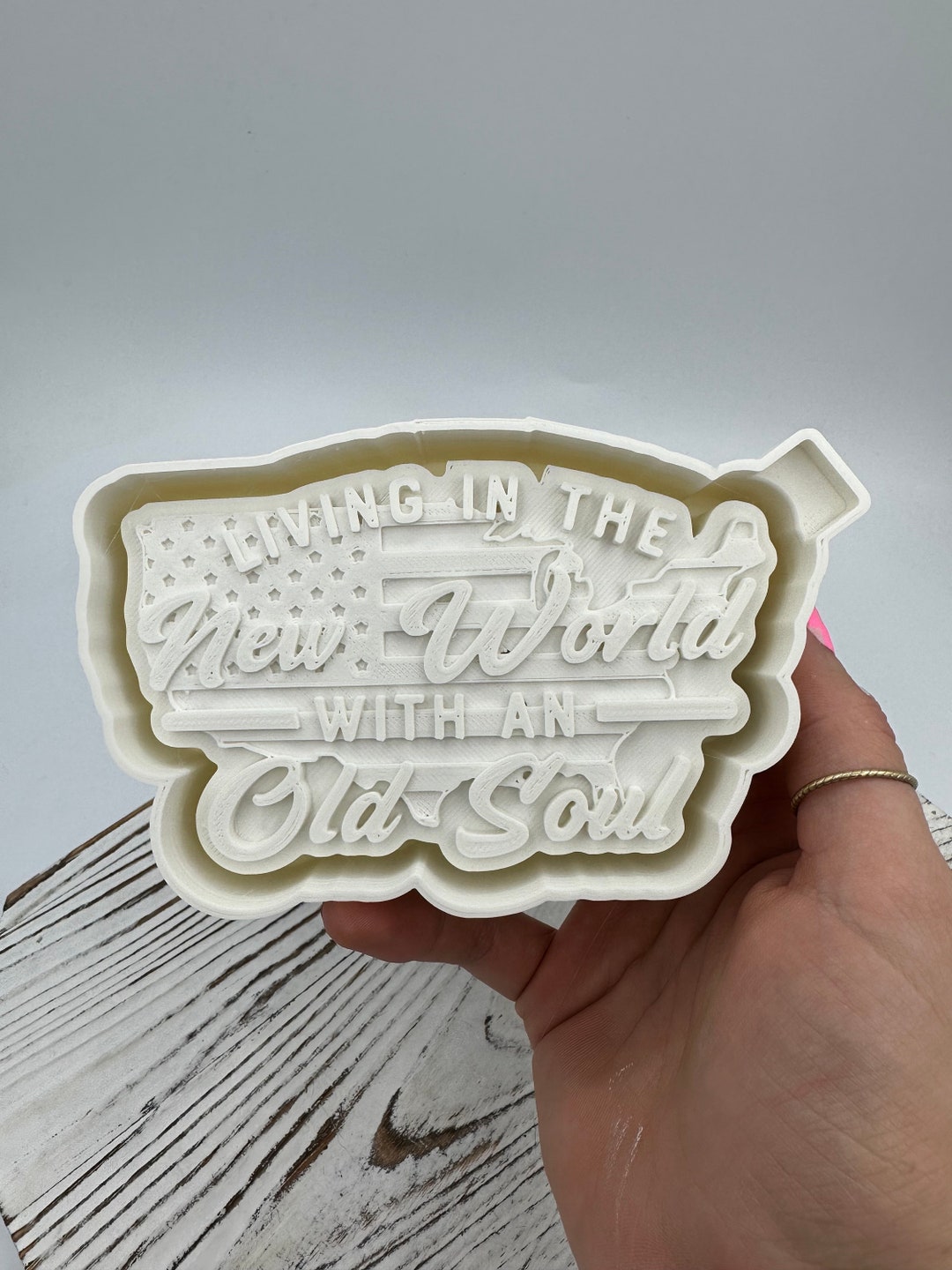 Old Soul American Flag Mold, Silicone Freshie Mold, Freshie Mold, USA ...