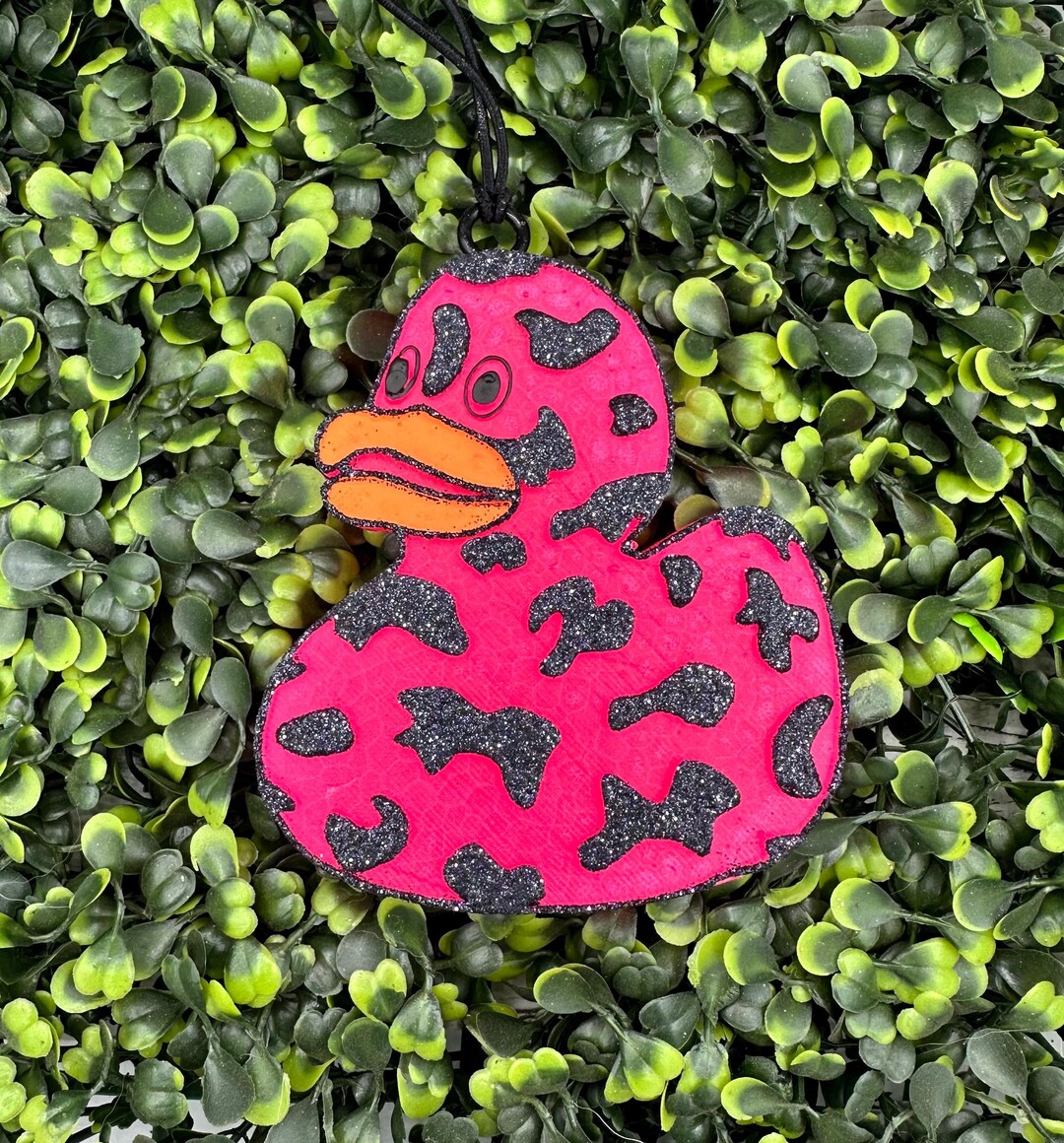 Cow Print Ducky Freshie // Car Freshie, Car Accessories, Duck Freshie ...