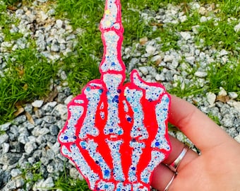 Skeleton Hand Peace Sign Car Freshie, Car Scent, Air Freshener - Etsy