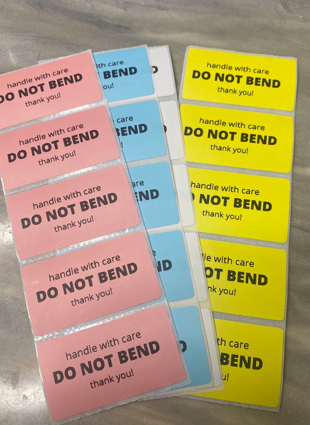 Please Do Not Bend Stickers | Business Stickers for Packaging | Thermal ...