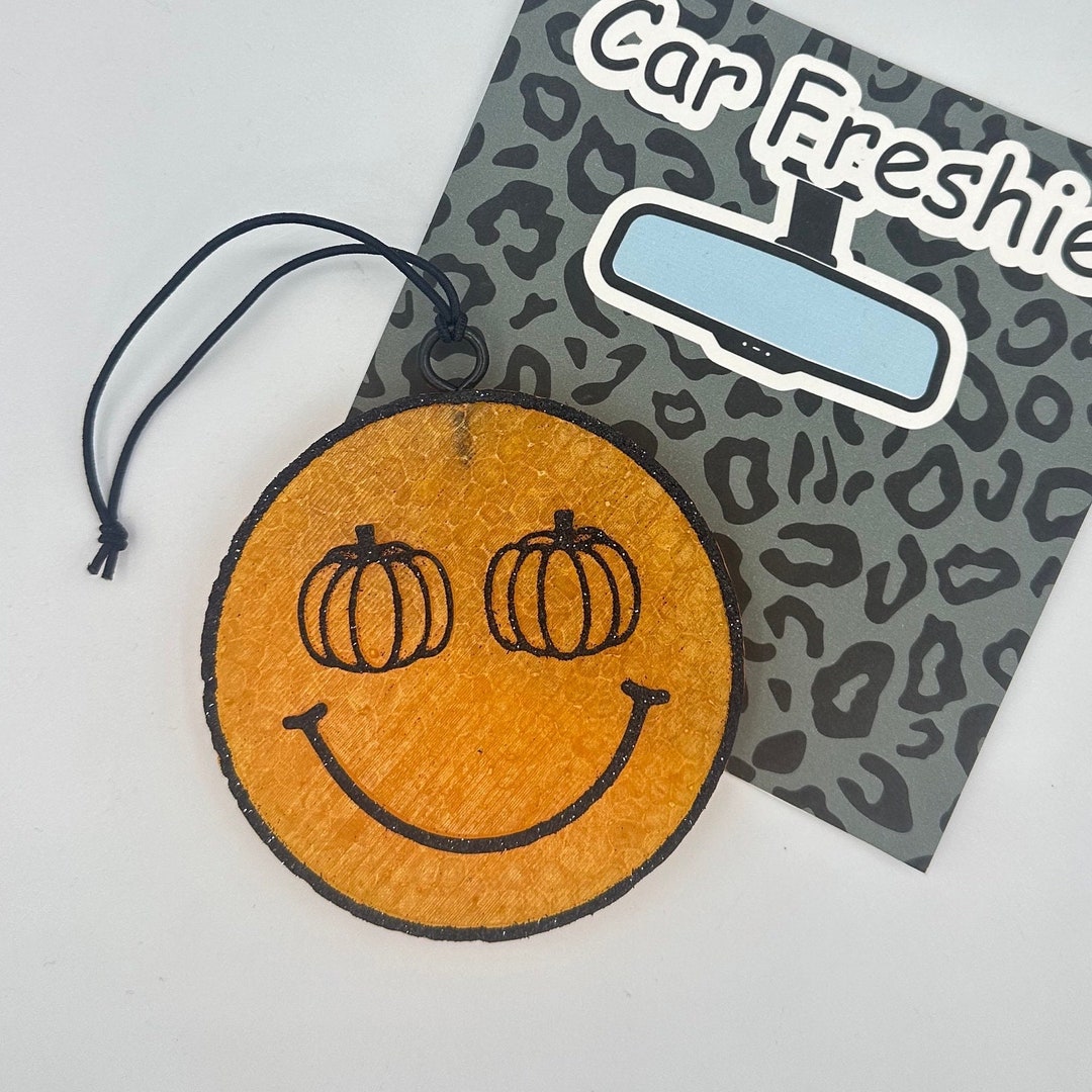 Pumpkin Eyes Smiley Freshie, Boo Car Freshie, Halloween Themed Car ...