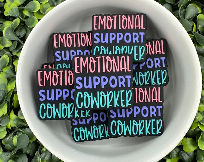 Emotional Support Coworker Silicone Focal Bead - Etsy