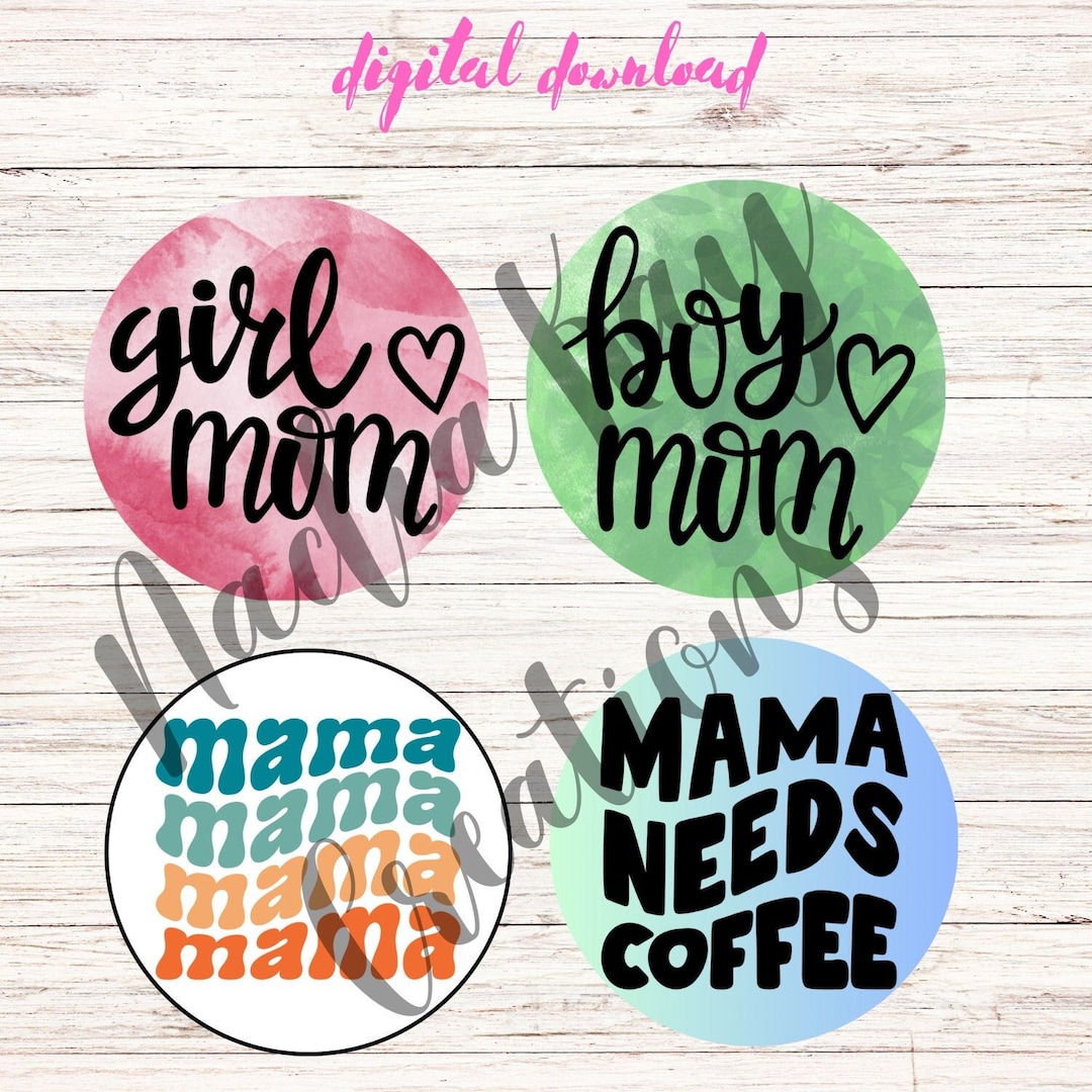 Mom Cardstock Bundle, Mama, Mom, Freshies, Digital Cardstock Download ...