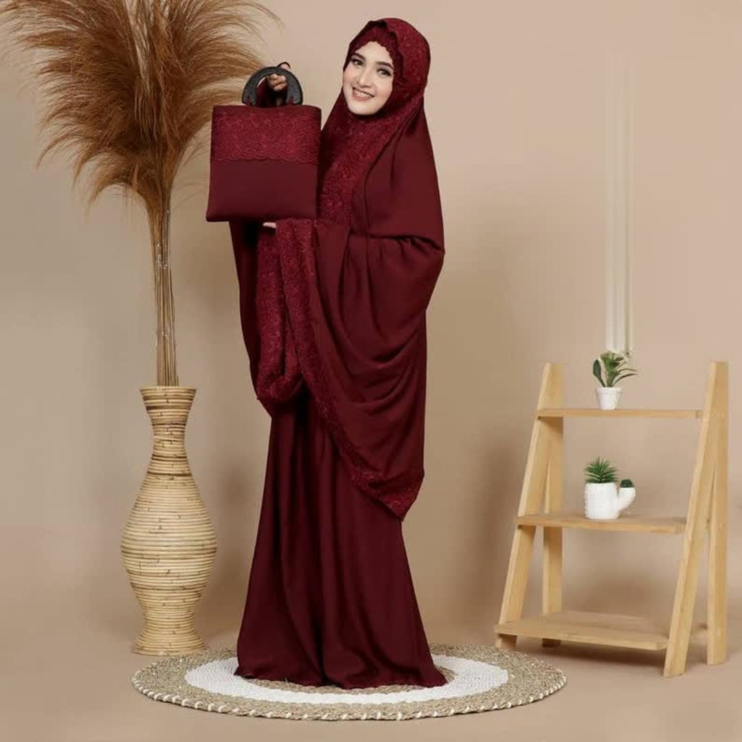 Fatimah Mukena-prayer Dress-islamic Dress-adult Prayer Clothes-prayer ...