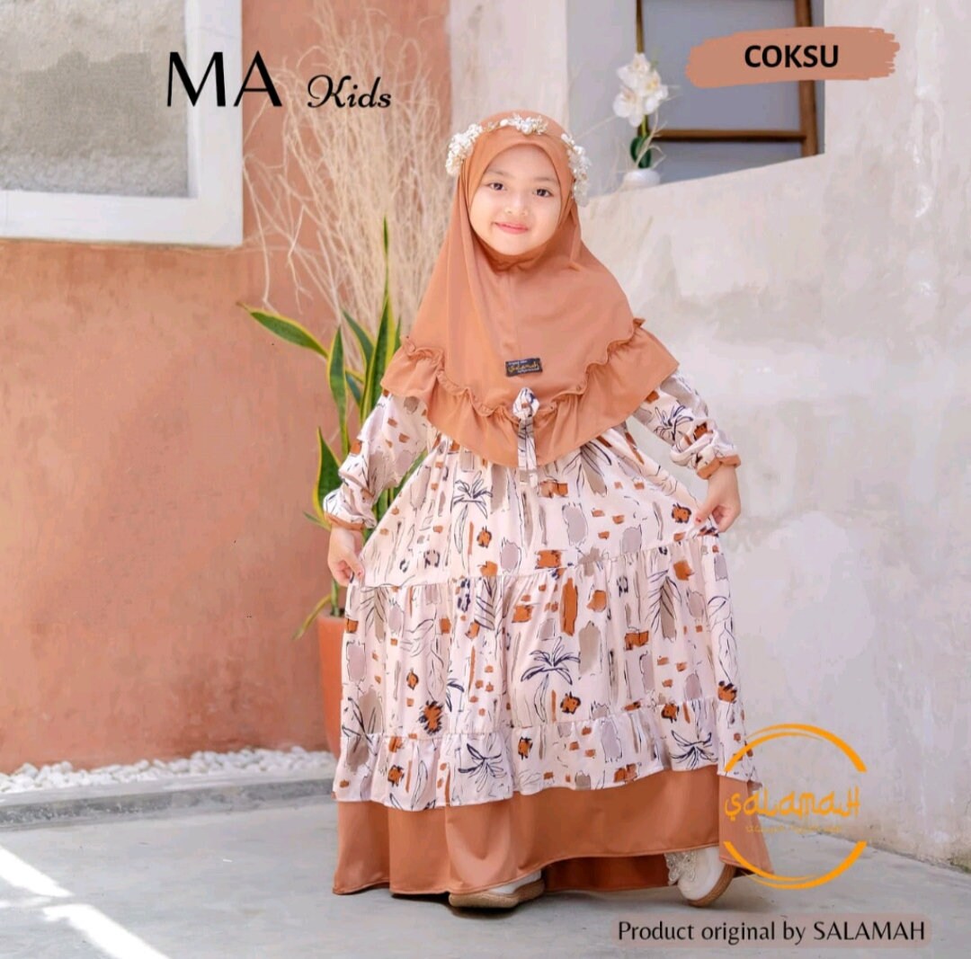 Girls' Abaya Dress Set/muslim Kids Dress/abaya Muslim Girl Clothes 2 3 ...