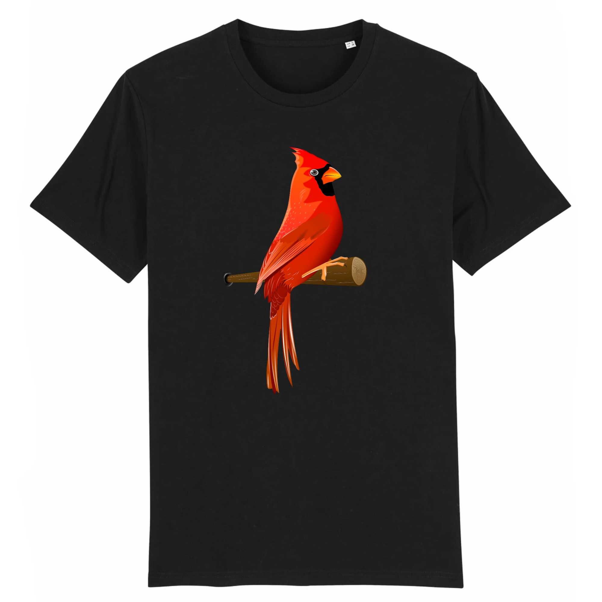 Cardinal Bird 100% ORGANIC Cotton T-shirt | Etsy