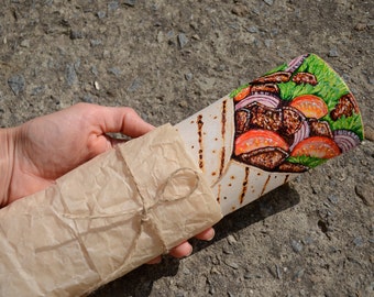 Doner Kebab Painting - Etsy