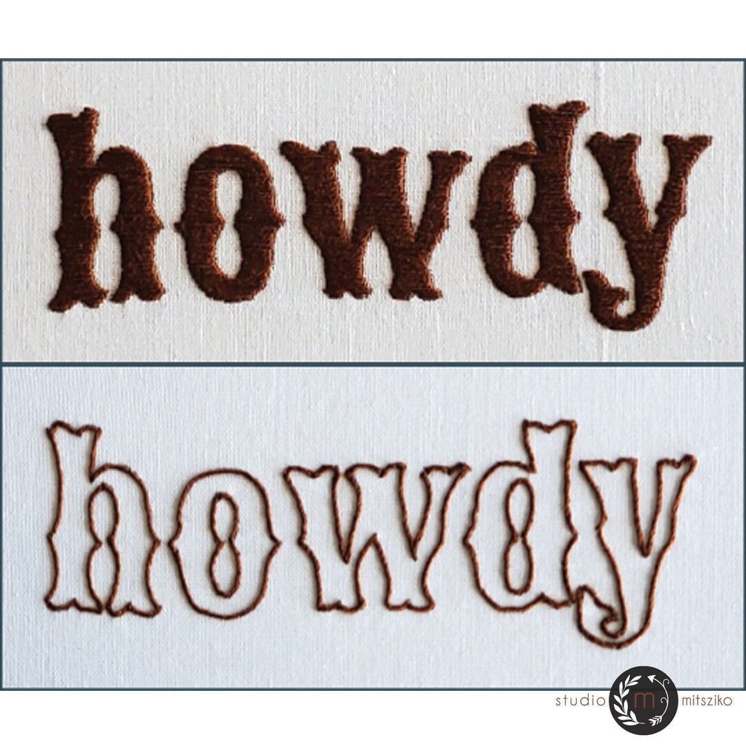 Howdy Hand Embroidery Pattern PDF - Etsy