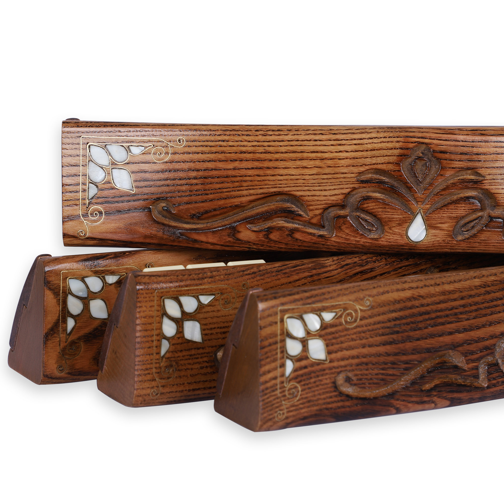 Handmade Rummikub Game Set: Mother of Pearl Inlaid Wooden Rummy - Etsy