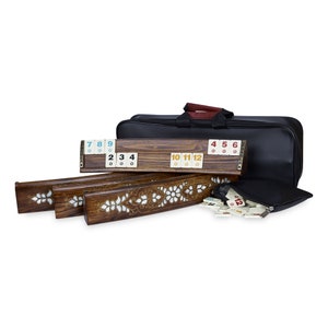 Exclusive Wooden Oval Rummikub Game Set - Anatolian Wooden Rummy Cues ...
