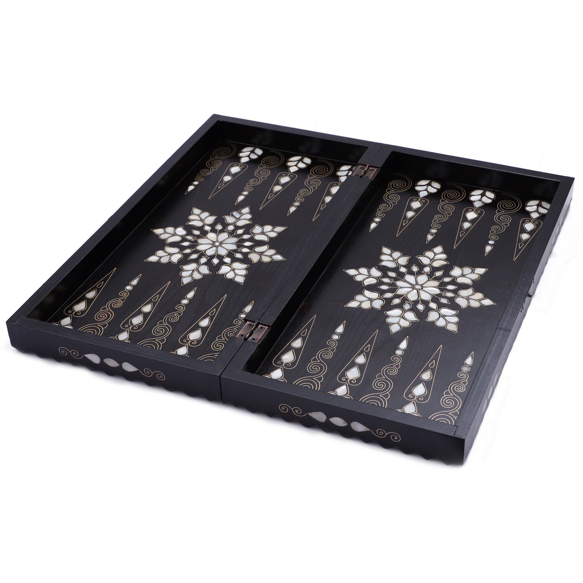 Wooden Handmade Backgammon Set Grand Bazaar White Mother Of | Etsy