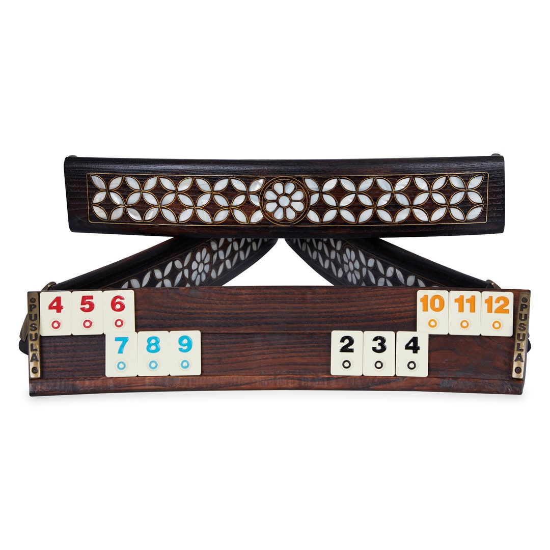 Rummikub Set Wood - Rummy Cube Game - Rummy Board - Rummikub Set - Etsy