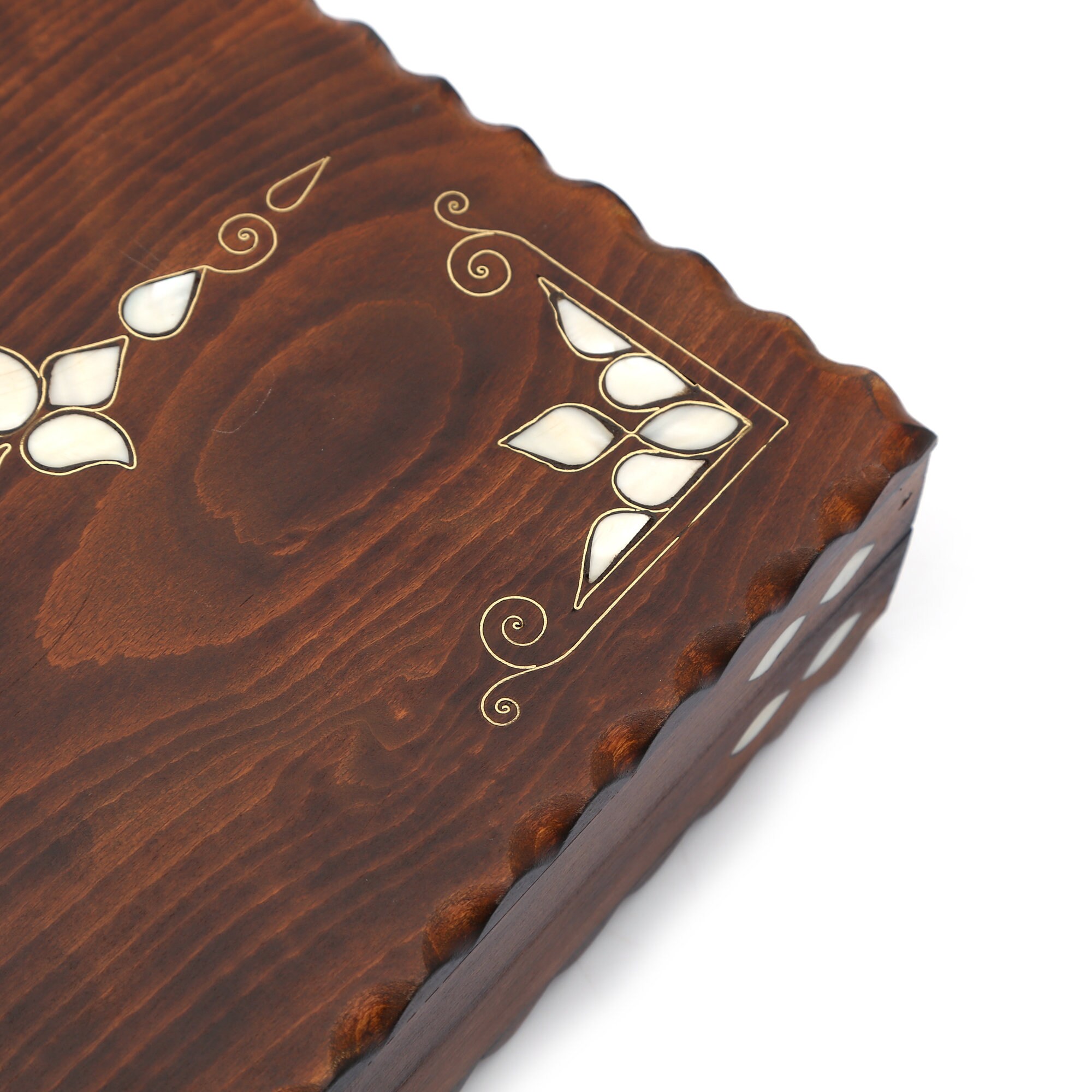 Wooden Handmade Backgammon Set White Mother Of Pearl Inlaid | Etsy