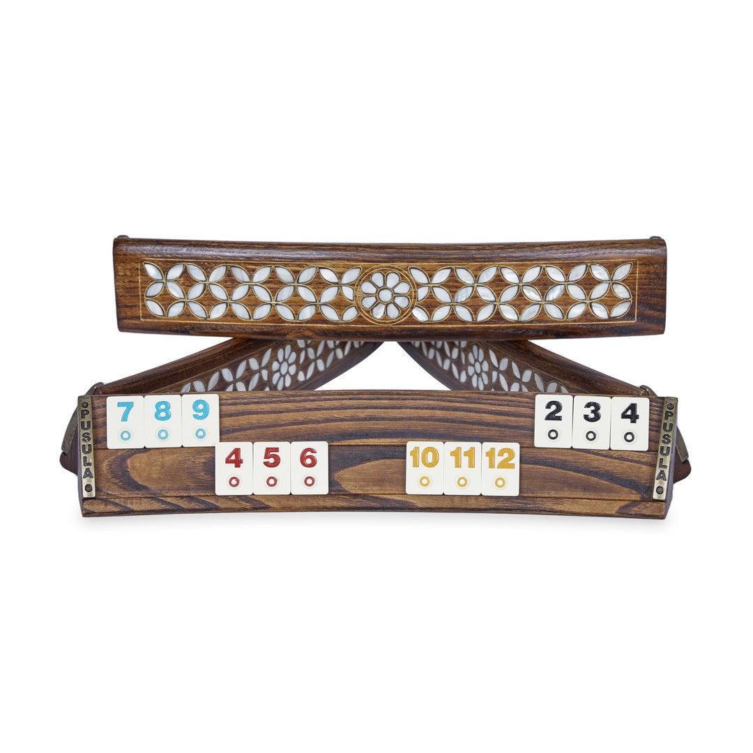 Handmade Rummikub Game Set: Mother of Pearl Inlaid Wooden Rummy Cube - Etsy