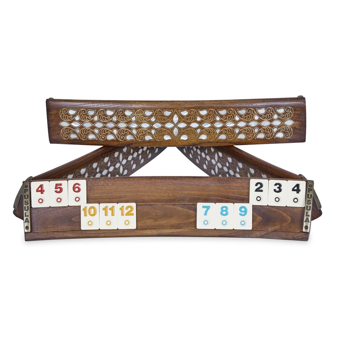 Exclusive Rummicube Board Game Set - Giza Wooden Rummy Cues - Handmade ...