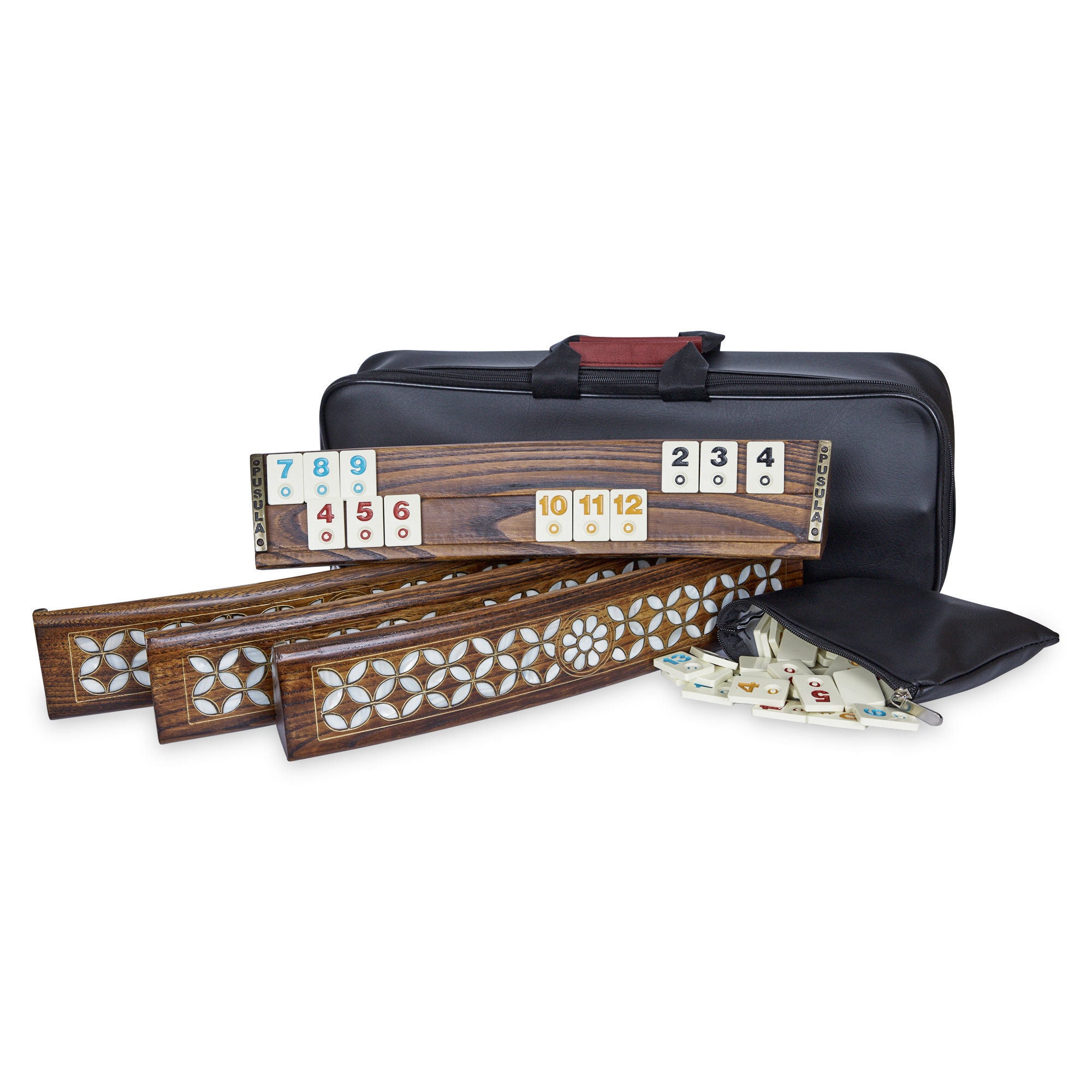 Handmade Rummikub Game Set: Mother of Pearl Inlaid Wooden Rummy Cube - Etsy