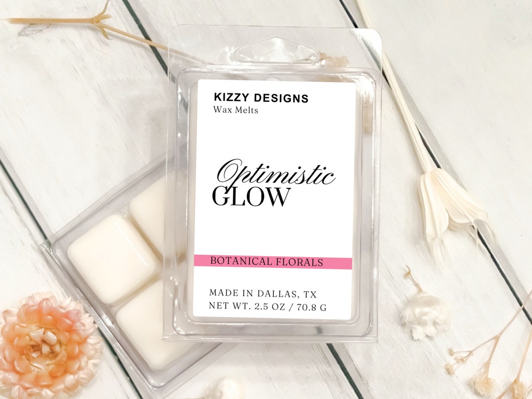 Optimistic Glow Floral Wax Melts Flameless Candle Affirmation Candle ...