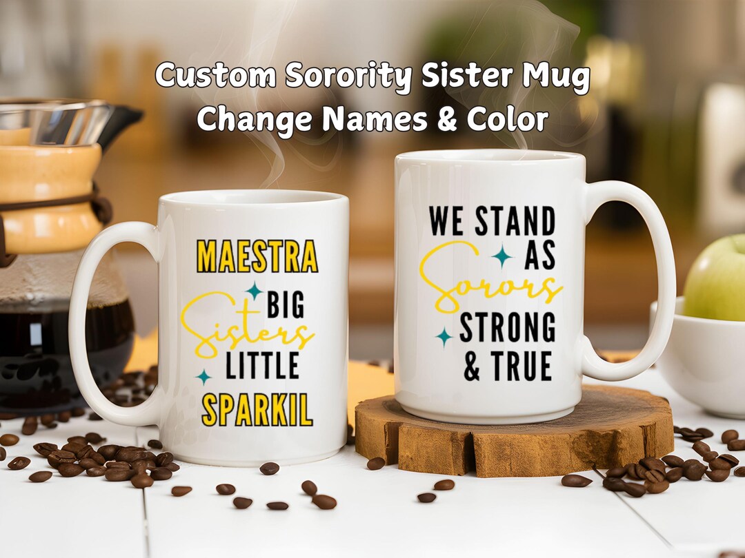 Custom Big Little Sorority Sister Mug, Big Little Reveal, Sorority ...