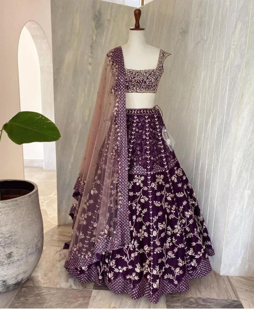 Purple Indian Lenghas